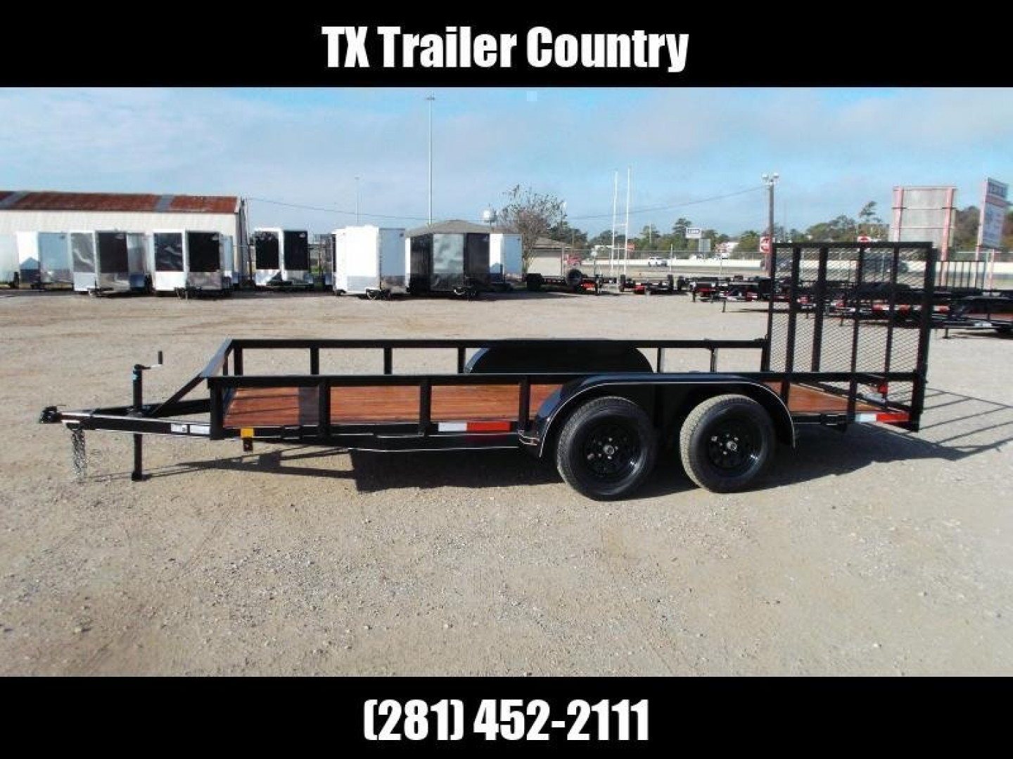 New 2025 J&C TRAILERS 77x16 Tandem Axle Utility Trailer / Lowboy ...