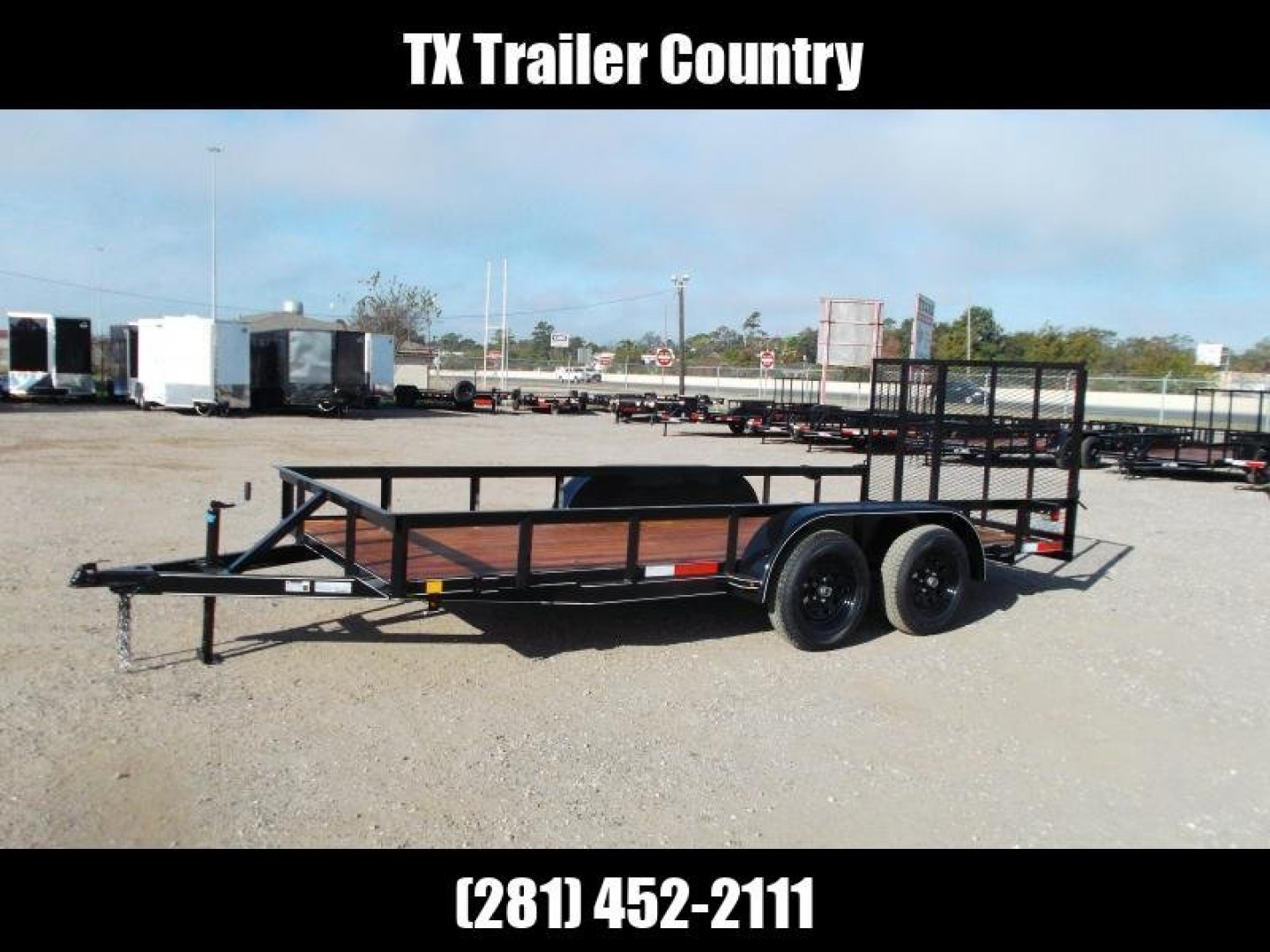 New 2024 J&C TRAILERS 77x14 Tandem Axle Utility Trailer / Lowboy ...