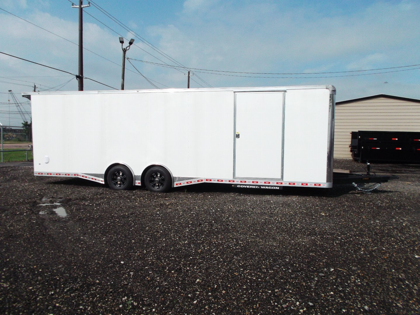 New 2024 COVERED WAGON 8.5x28 Tandem Axle Race Trailer / Cargo Trailer ...