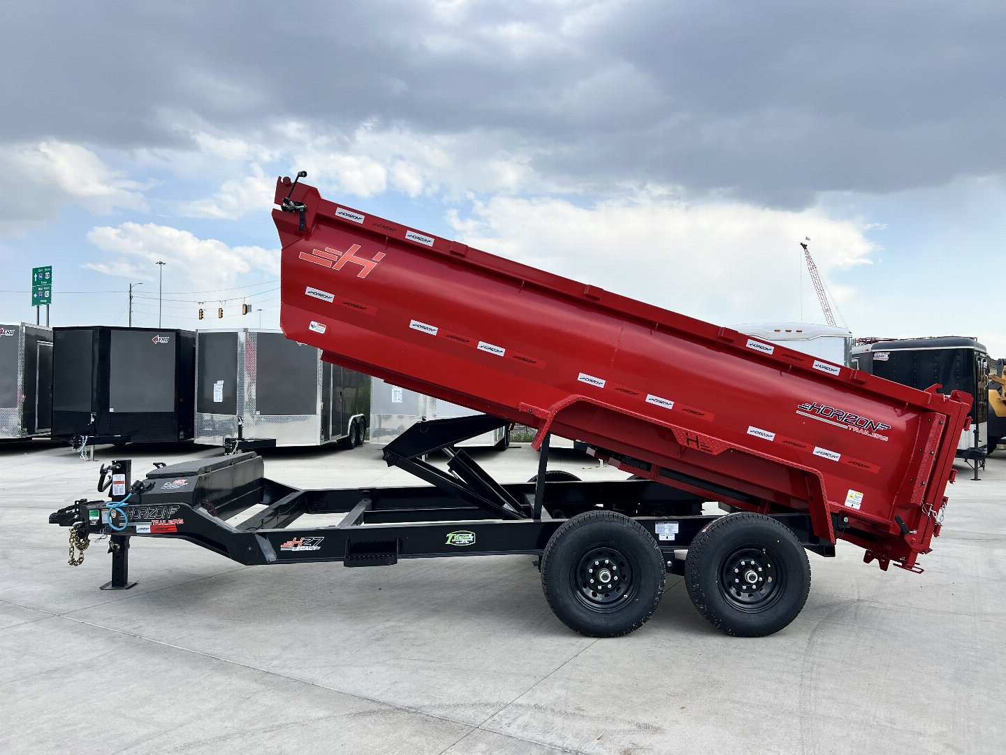 New 2025 Horizon Trailers HZ7 36 in side 14k Dump Trailer for sale in ...