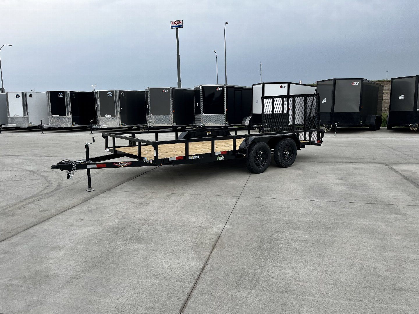 New NEW 2025 H&H 82"x16' Flatbed 2-3500lb axles = 7K Railside Utility ...