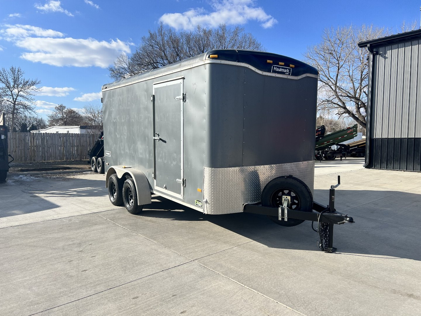 Used Used 2005 7x14 Haulmark Double Doors enclosed Trailer