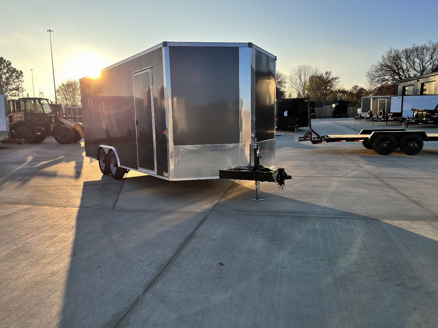New New 2026 AERO 8.5x18 +2’V, 7’ TALL, WHITE Interior, QUALITY Enclosed Rear Ramp Car Hauler ...