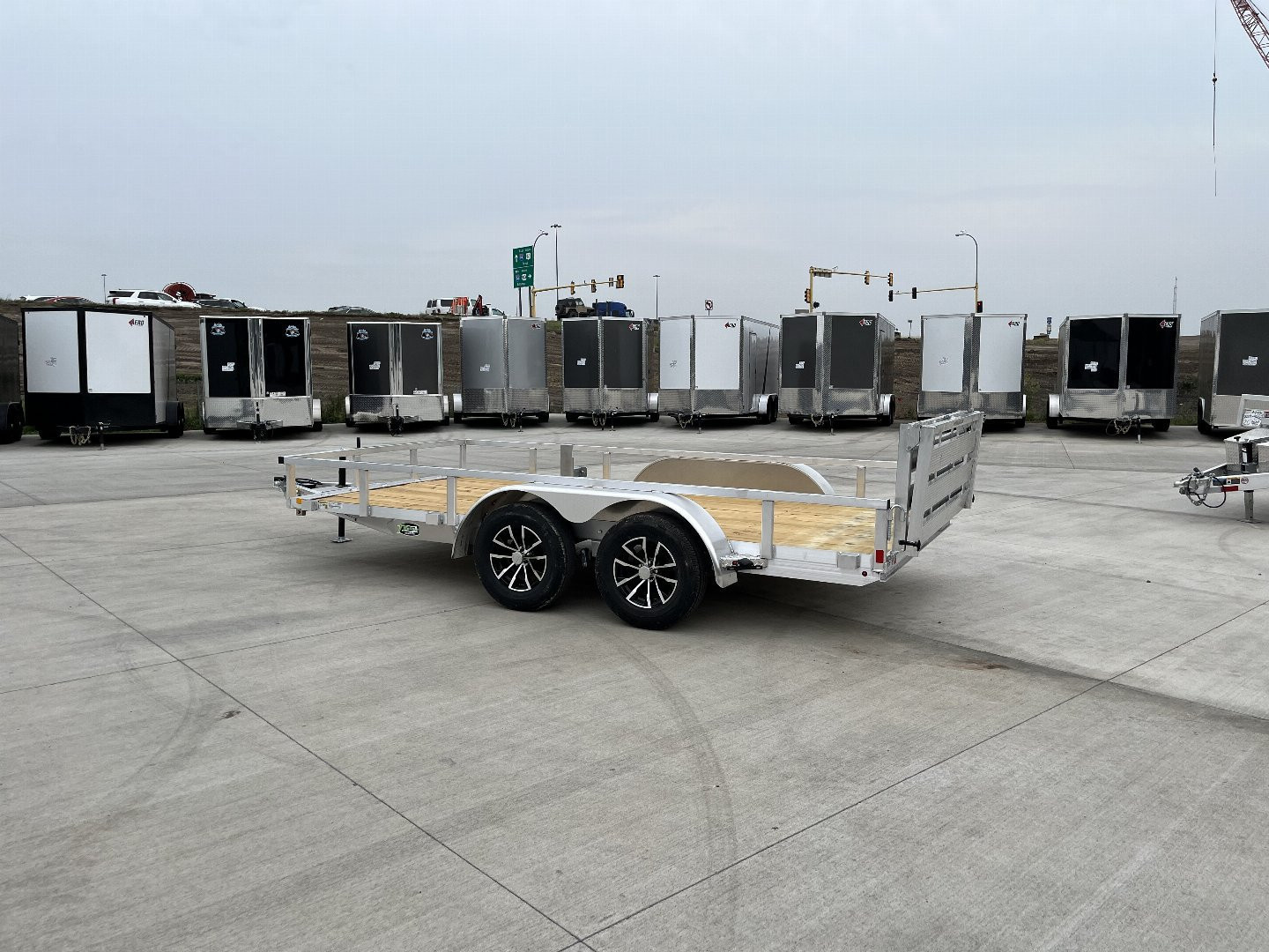 New NEW 2025 H&H 82"x14' Aluminum 2-3500lb axles = 7K Railside Utility ...