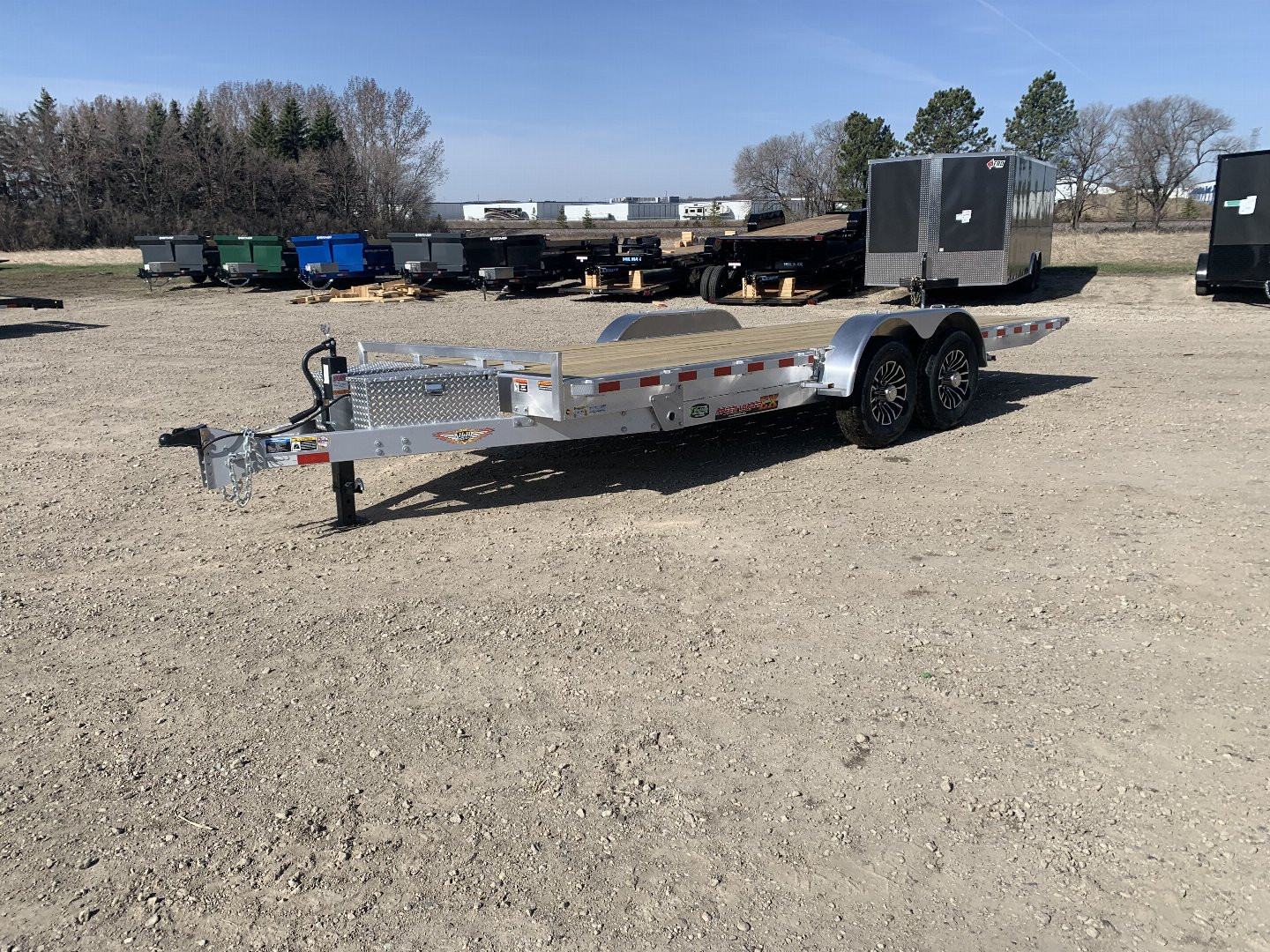 New NEW 2024 H&H Speedloader ALUMINUM 20’ POWER TILTbed flatbed Trailer ...