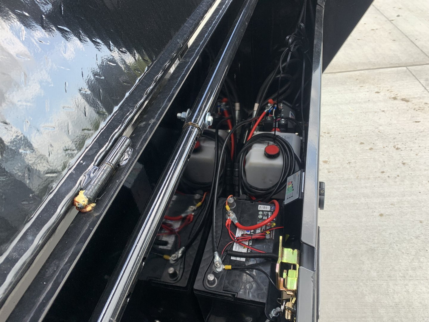 New NEW 2025 H&H 83”x16 Gooseneck Dump Trailer 2-7000lb axles=14K with Easy Roll Up Tarp and ...