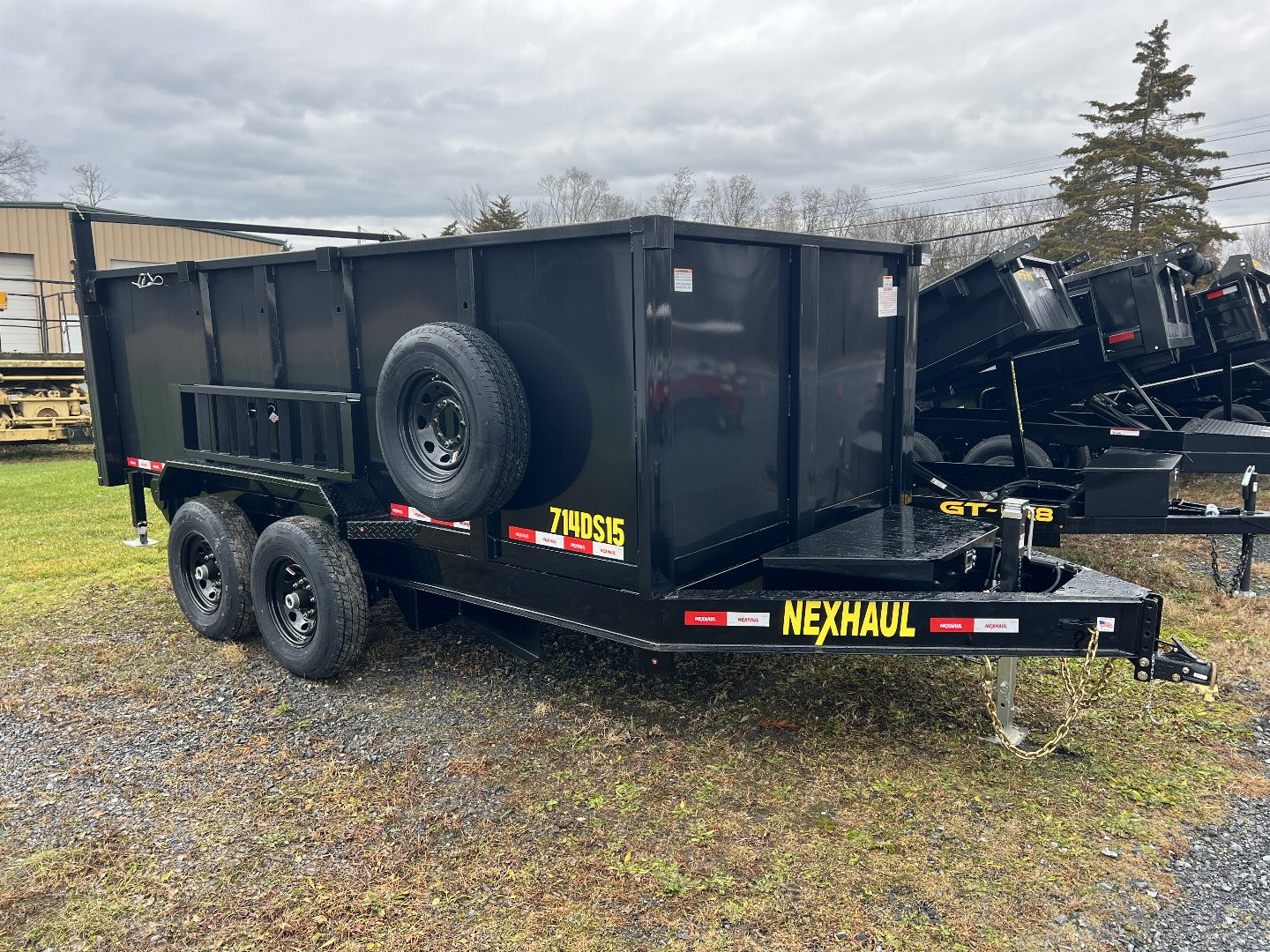 New 2025 NEXHAUL 7X14 Low Profile Dump Trailer 15K With 4 Foot Hi SIDES ...