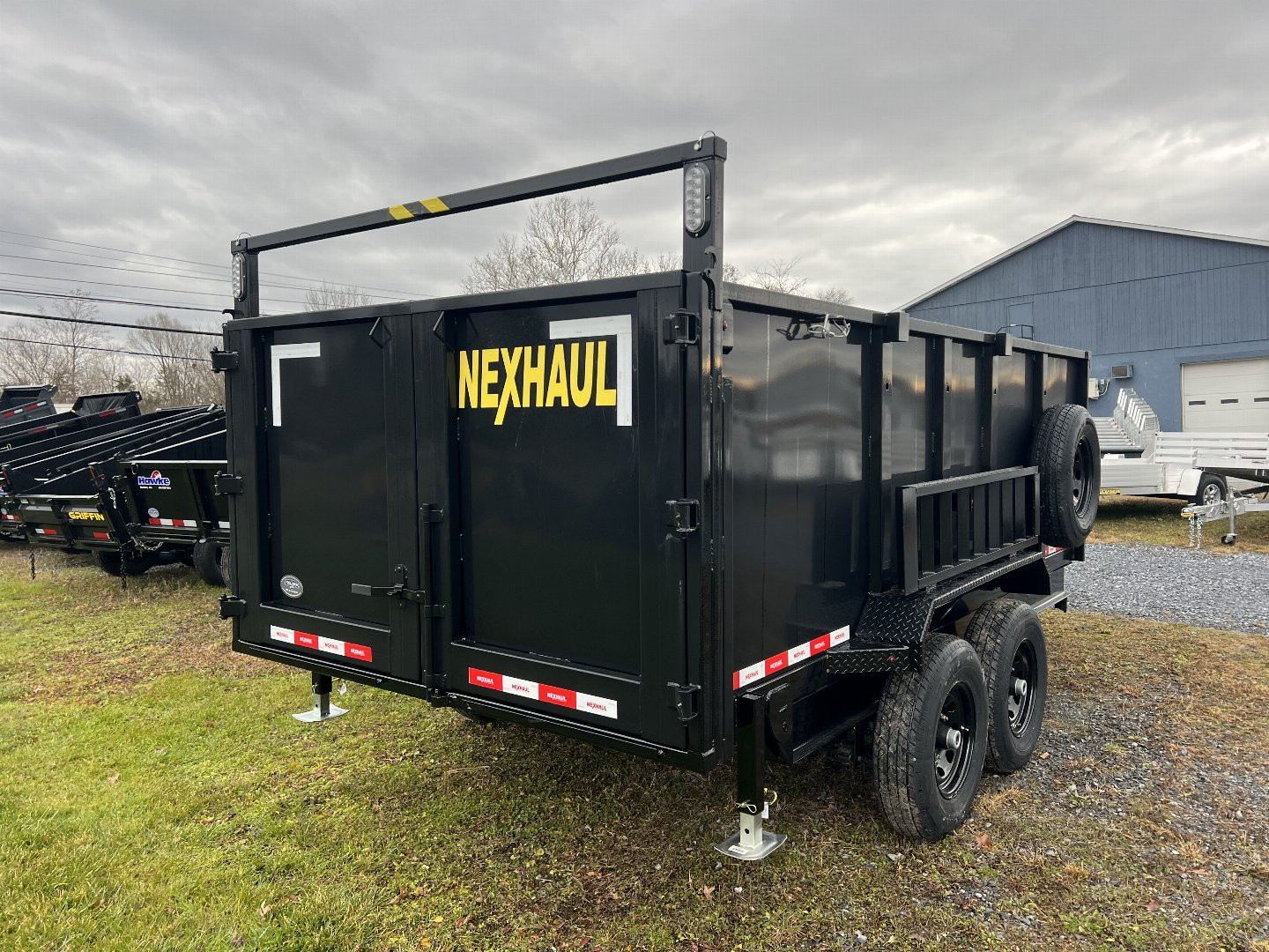 New 2025 NEXHAUL 7X14 Low Profile Dump Trailer 15K With 4 Foot Hi SIDES ...