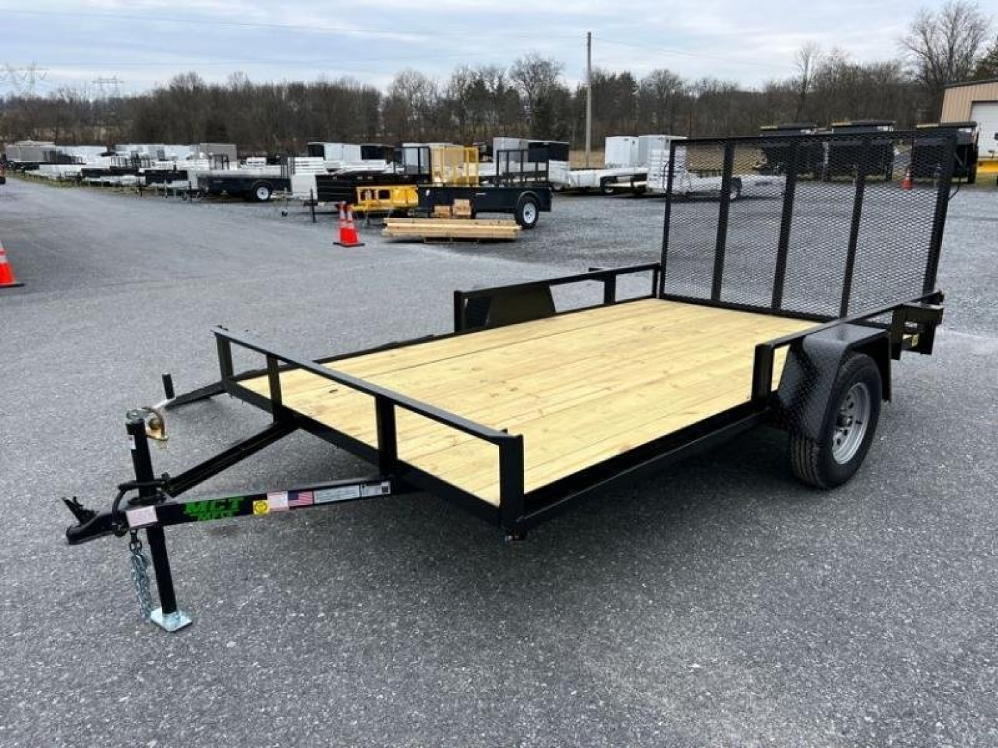 New 2025 MCT 6'10"x14' Landscape Trailer With Side Ramps Rear Tailgate ...