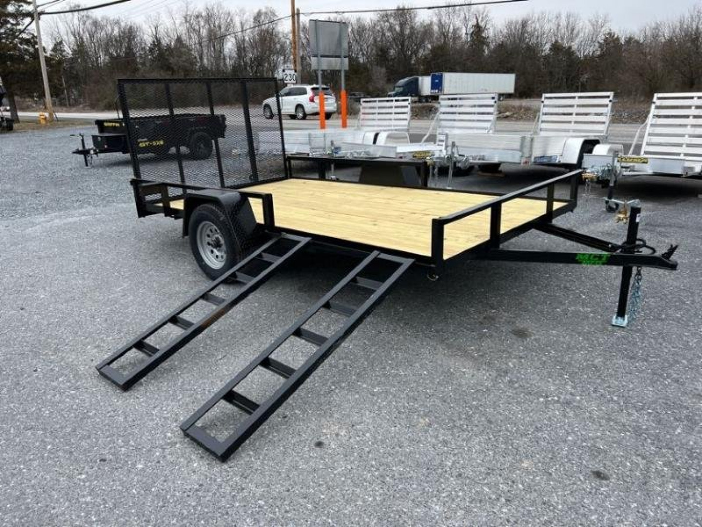 New 2024 MCT MCT 6'10"x12' Landscape Trailer With Side Ramps Rear ...
