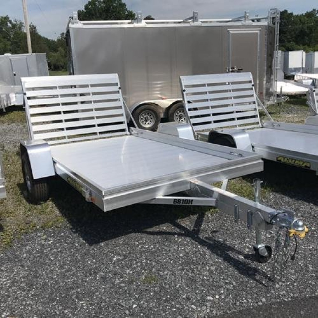 New 2025 ALUMA 6810H One Piece Gate Utility Trailer