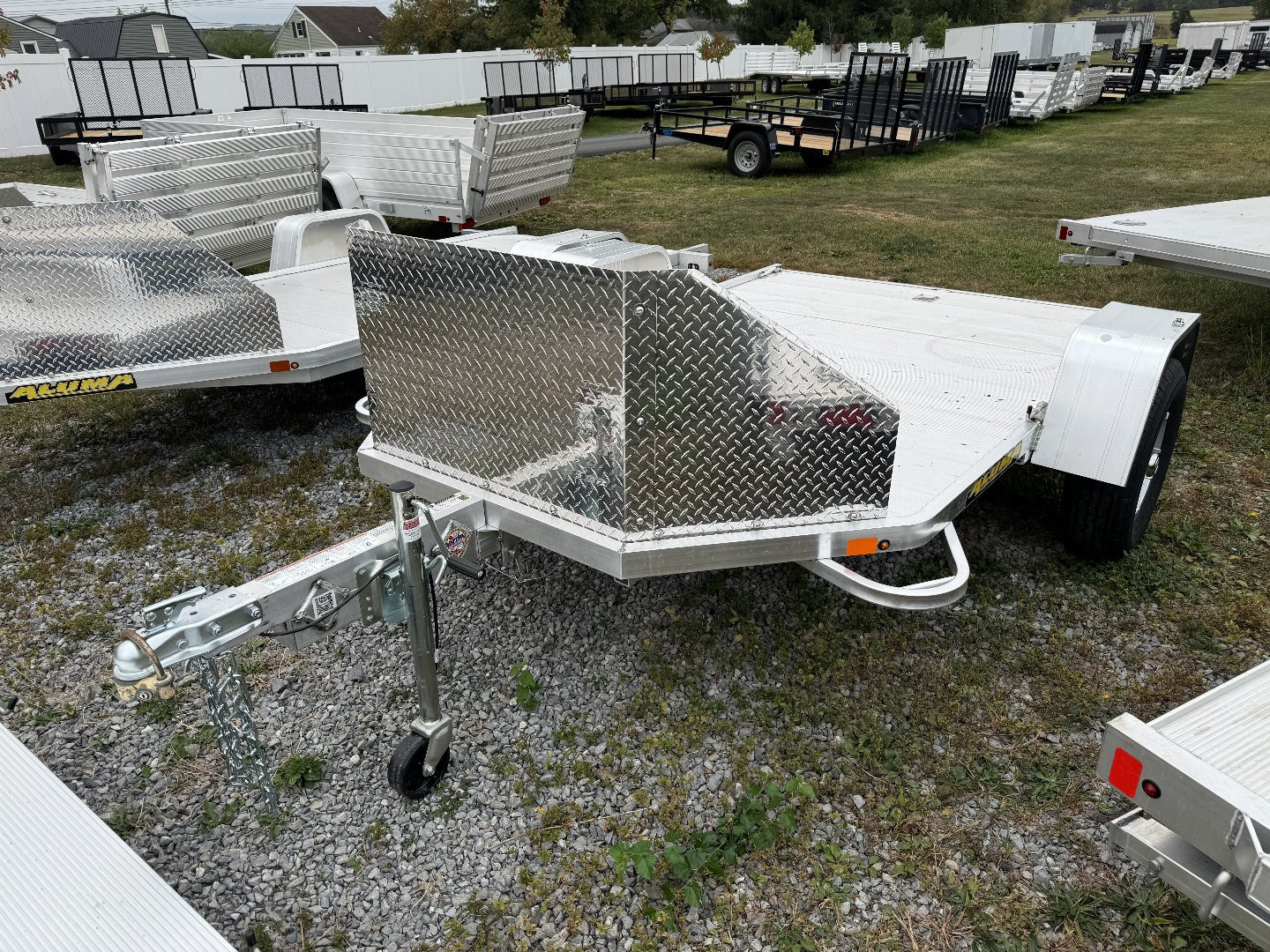 New 2025 Aluma MC2F Folding Motorcycle Hauler Motorcycle Trailer