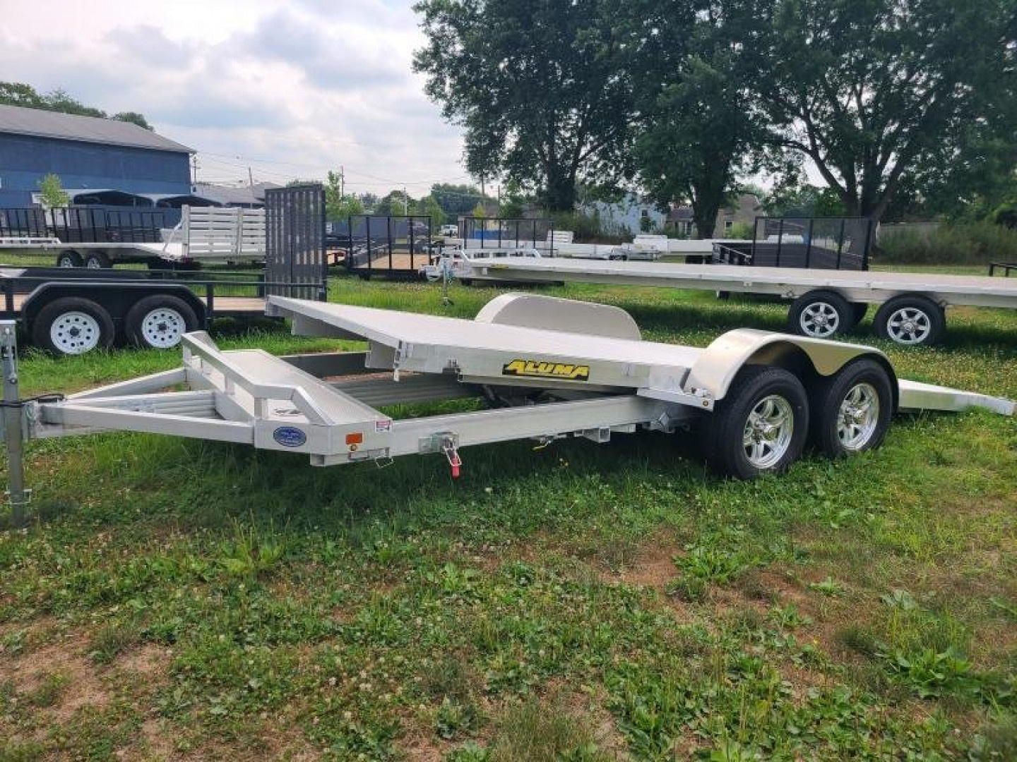 New 2026 Aluma 8218 Heavy Tilt Hauler Car / Racing Trailer