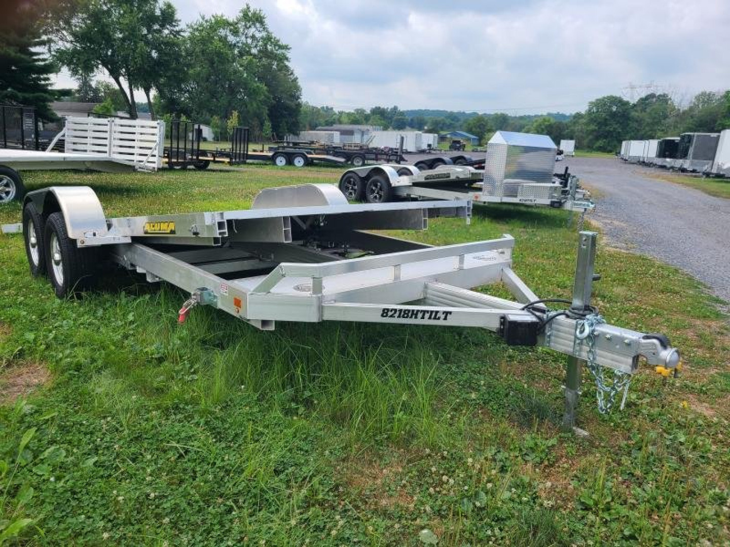 New 2026 Aluma 8218 Heavy Tilt Hauler Car / Racing Trailer