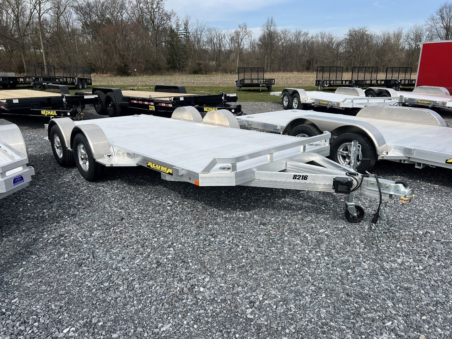 New 2024 Aluma 8216 Hauler 7000 LB Car / Racing Trailer