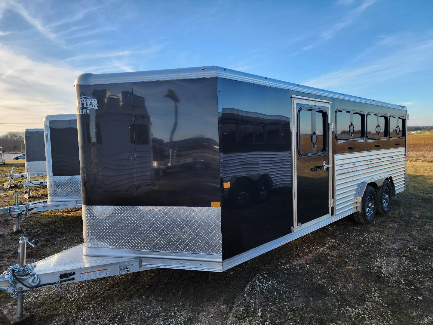 New 2025 Frontier 8 x 20 8 Pen / Stock Combo Trailer for sale in Warren, IN