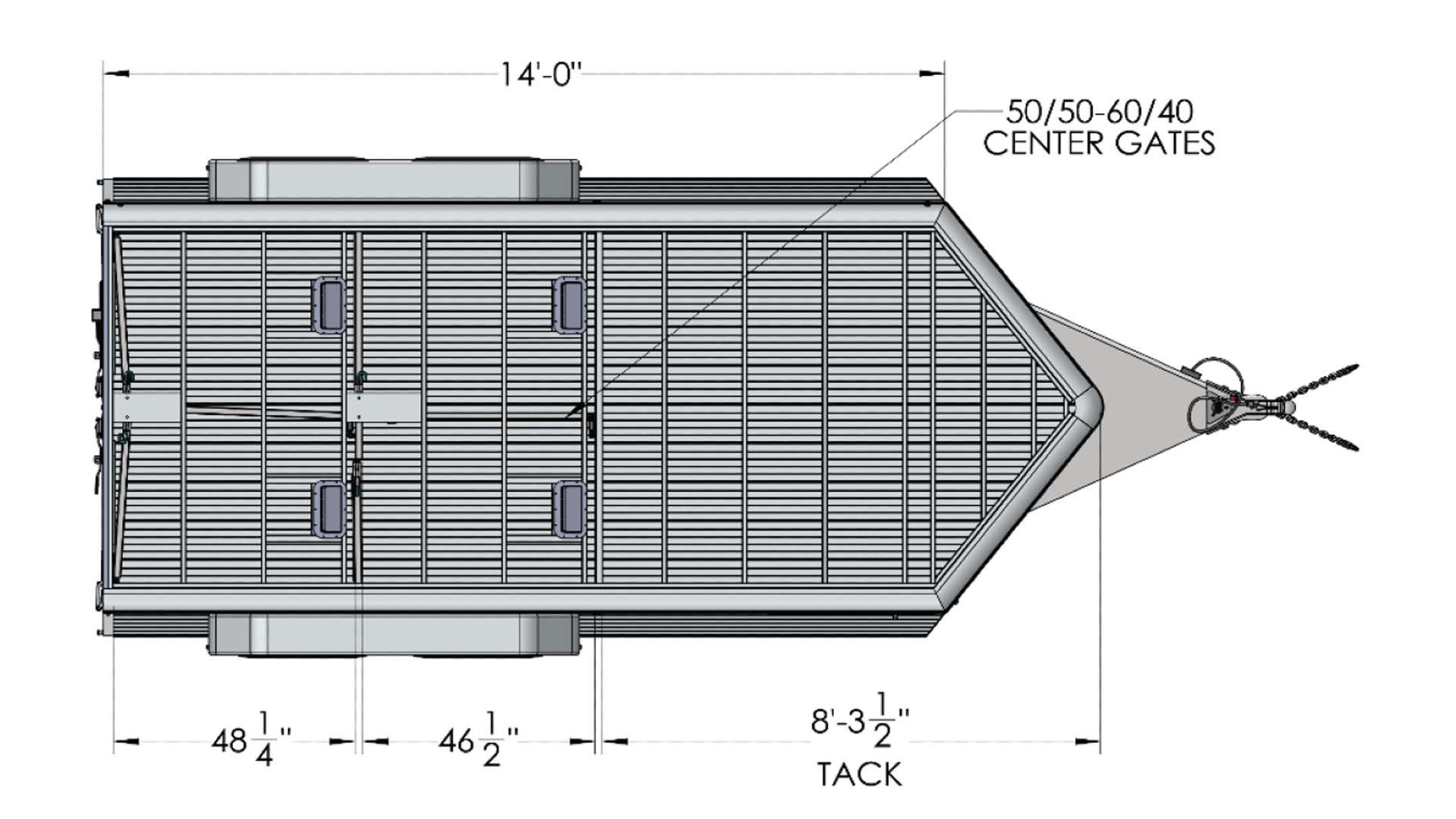 New 2025 Frontier Low Pro 4 Pen / Stock Combo Trailer for sale in ...
