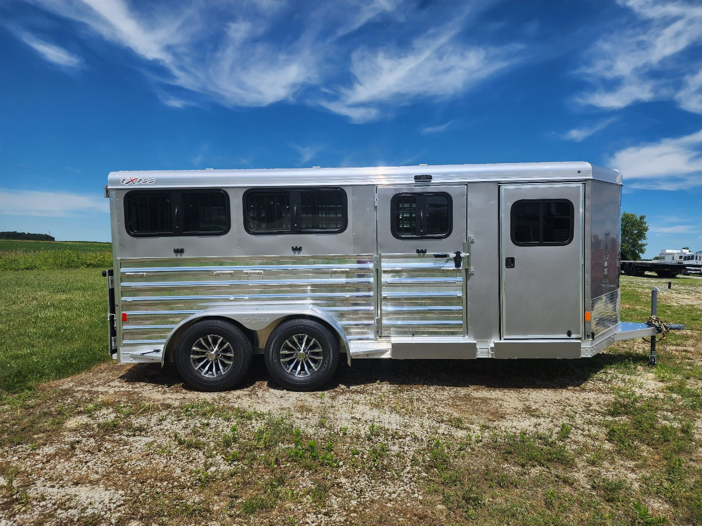 New 2024 Exiss Exhibitor 7 x16W Bumper pull 6 Pen / Stock Combo Trailer ...