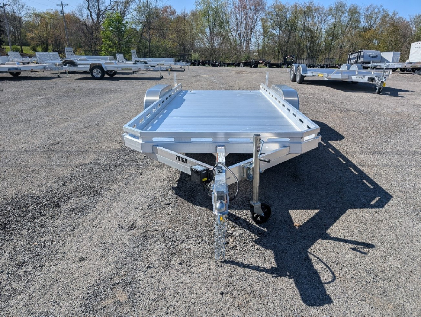 New 2026 Aluma 7816 Tandem Axle Ramp Utility Trailer for sale in Butler, PA