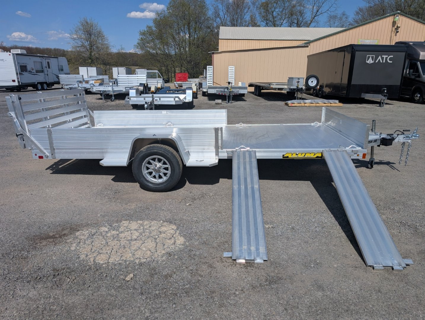 New 2026 Aluma 8115H Side Ramp Utility Trailer for sale in Butler, PA