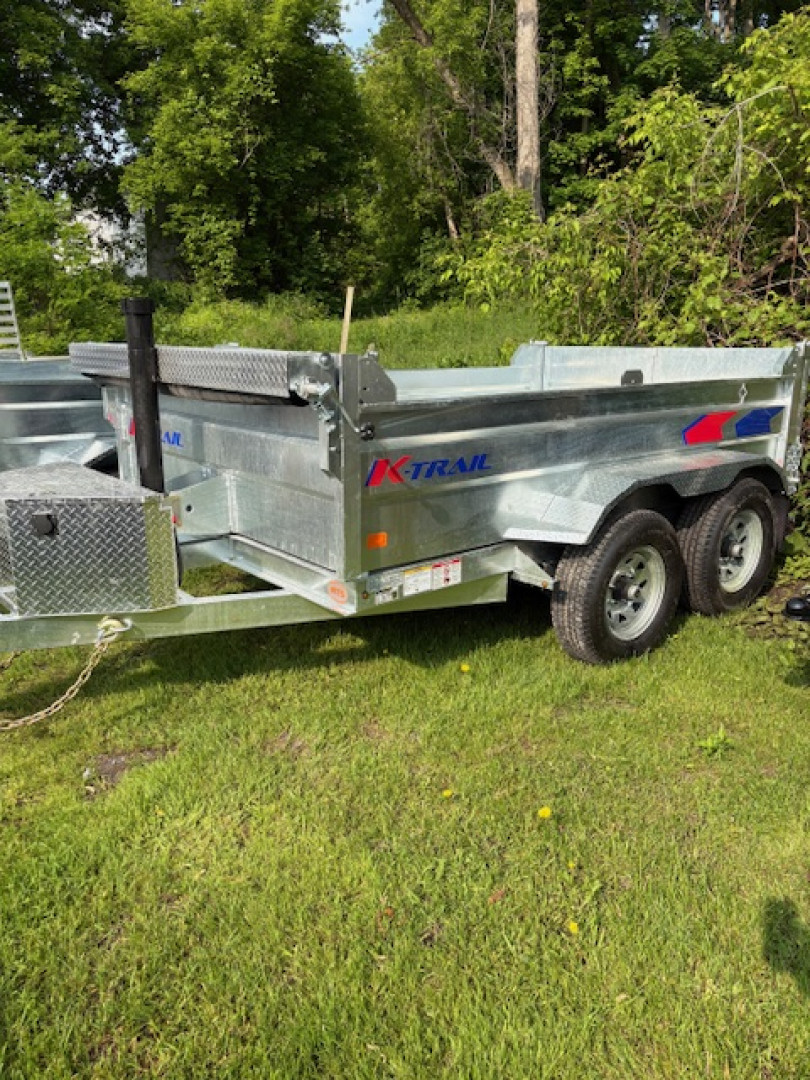 New 2025 K-Trail Galvanized 6' X 10'-10K GVW Dump Trailer