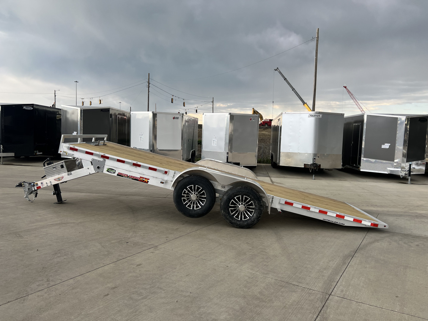 New NEW 2025 H&H Speedloader ALUMINUM 20’ POWER TILTbed flatbed Trailer ...