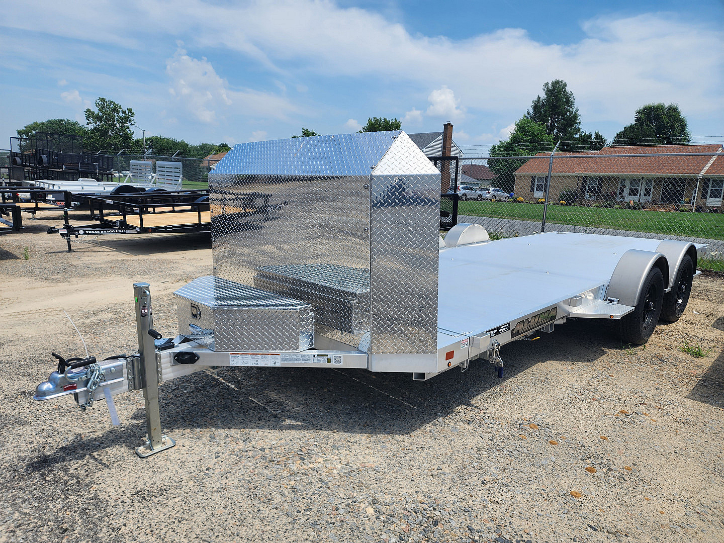 New 2026 ALUMA 8218 Low Clearance Tilt Car Trailer Car / Racing Trailer