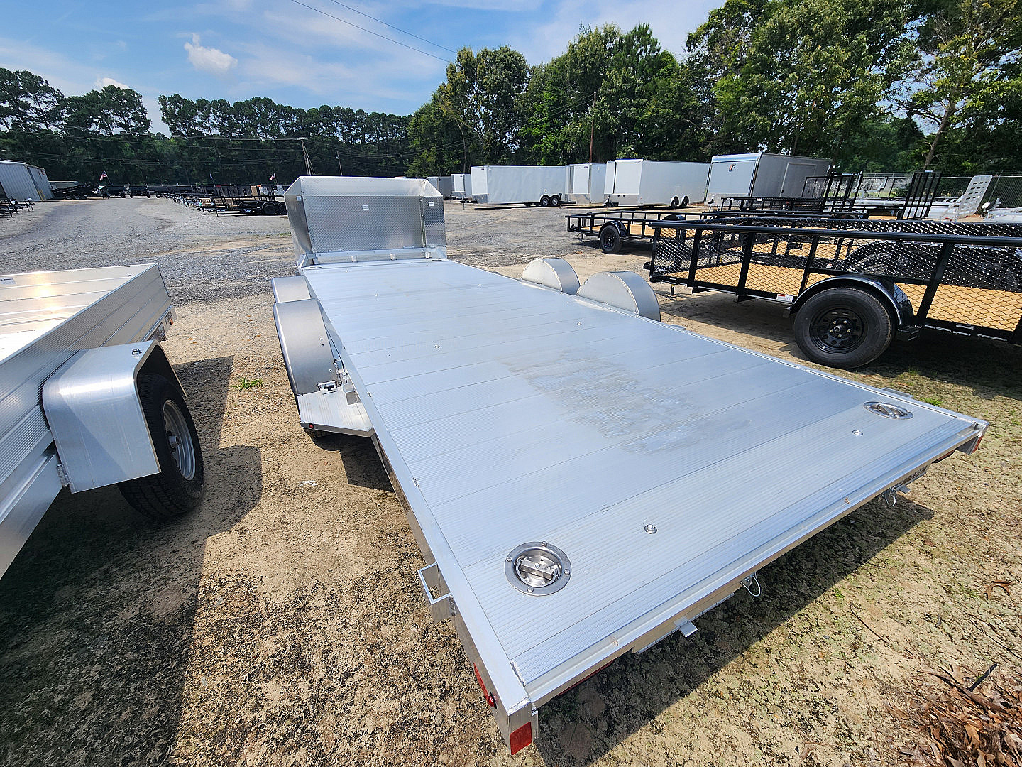 New 2026 ALUMA 8218 Low Clearance Tilt Car Trailer Car / Racing Trailer