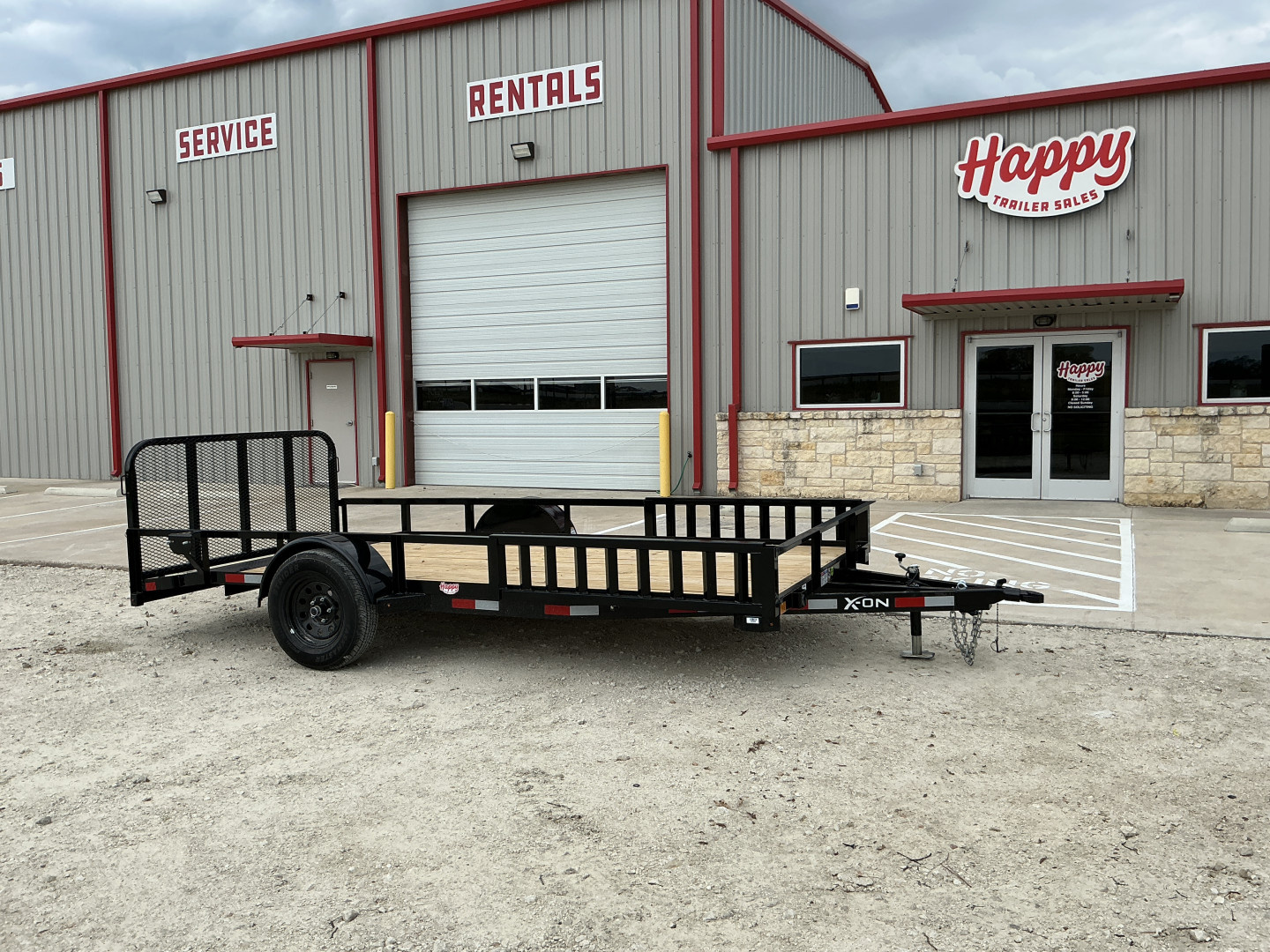 New 2025 X-On 77"x14' Single Axle Utility Trailer - U2