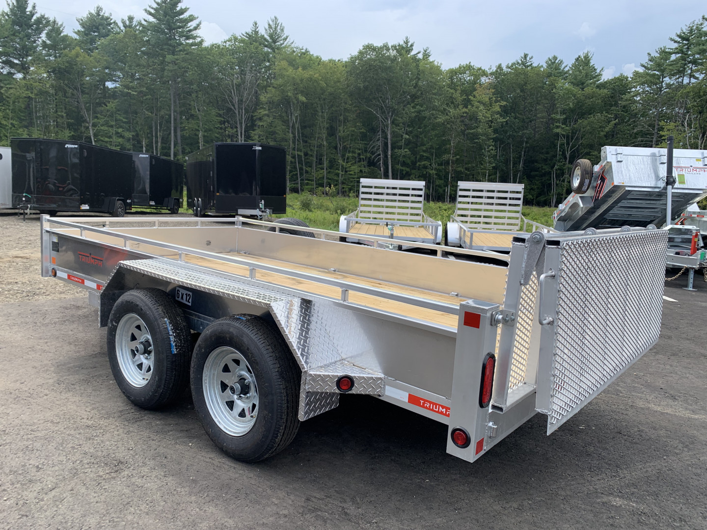New 2026 Triumph 6X12 Aluminum Utility Trailer - 7000GVW