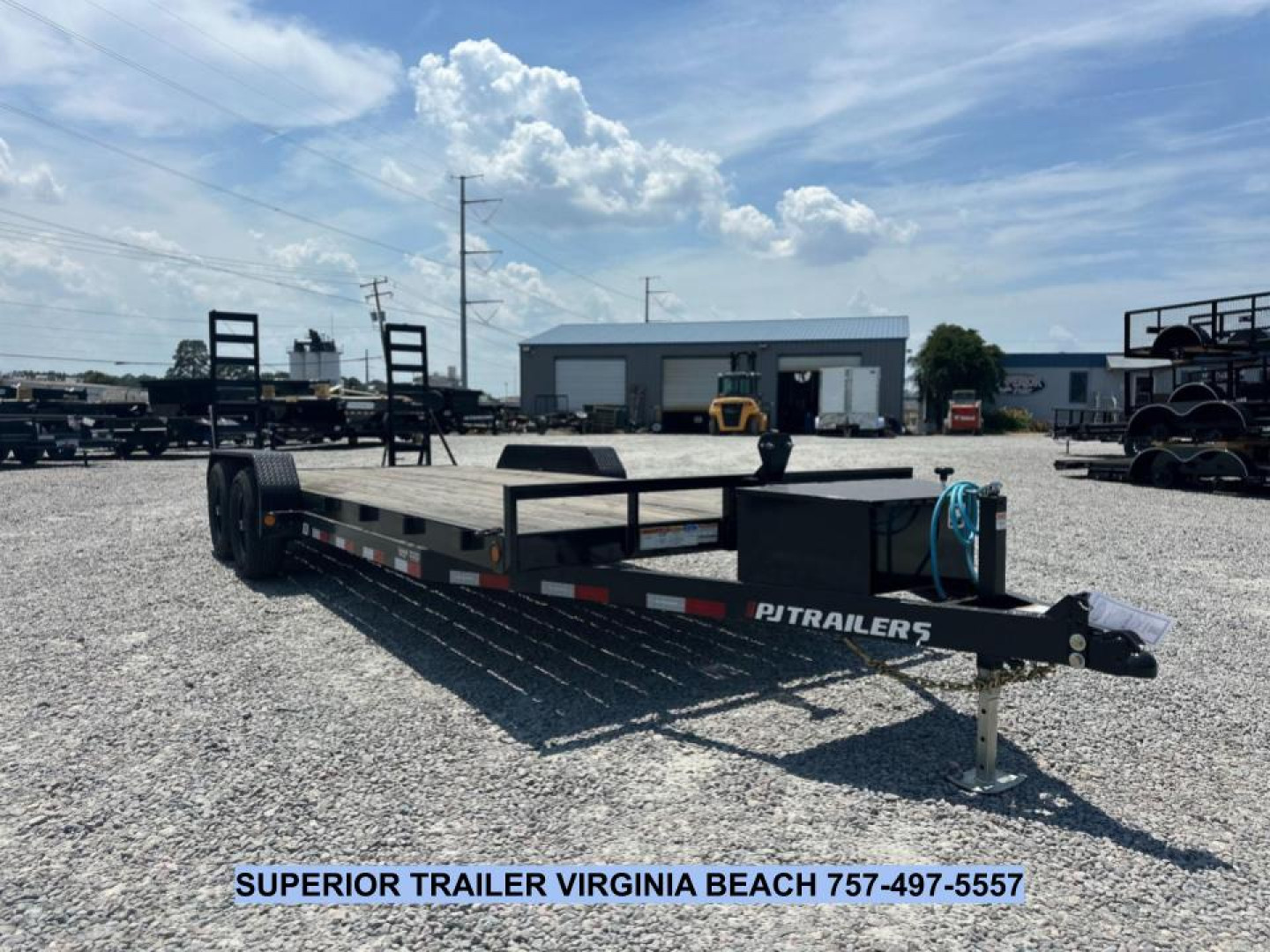 New 2025 PJ TRAILERS 20' CE 10K w/ Fold Up Ramps Equipment Trailer for ...