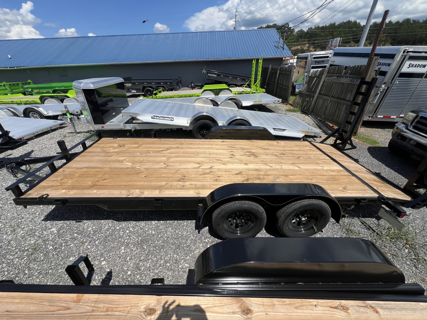 New 2025 P & T Trailers 7K 14+2 ST UP RMPS WOOD Utility Trailer for sale in Sevierville, TN