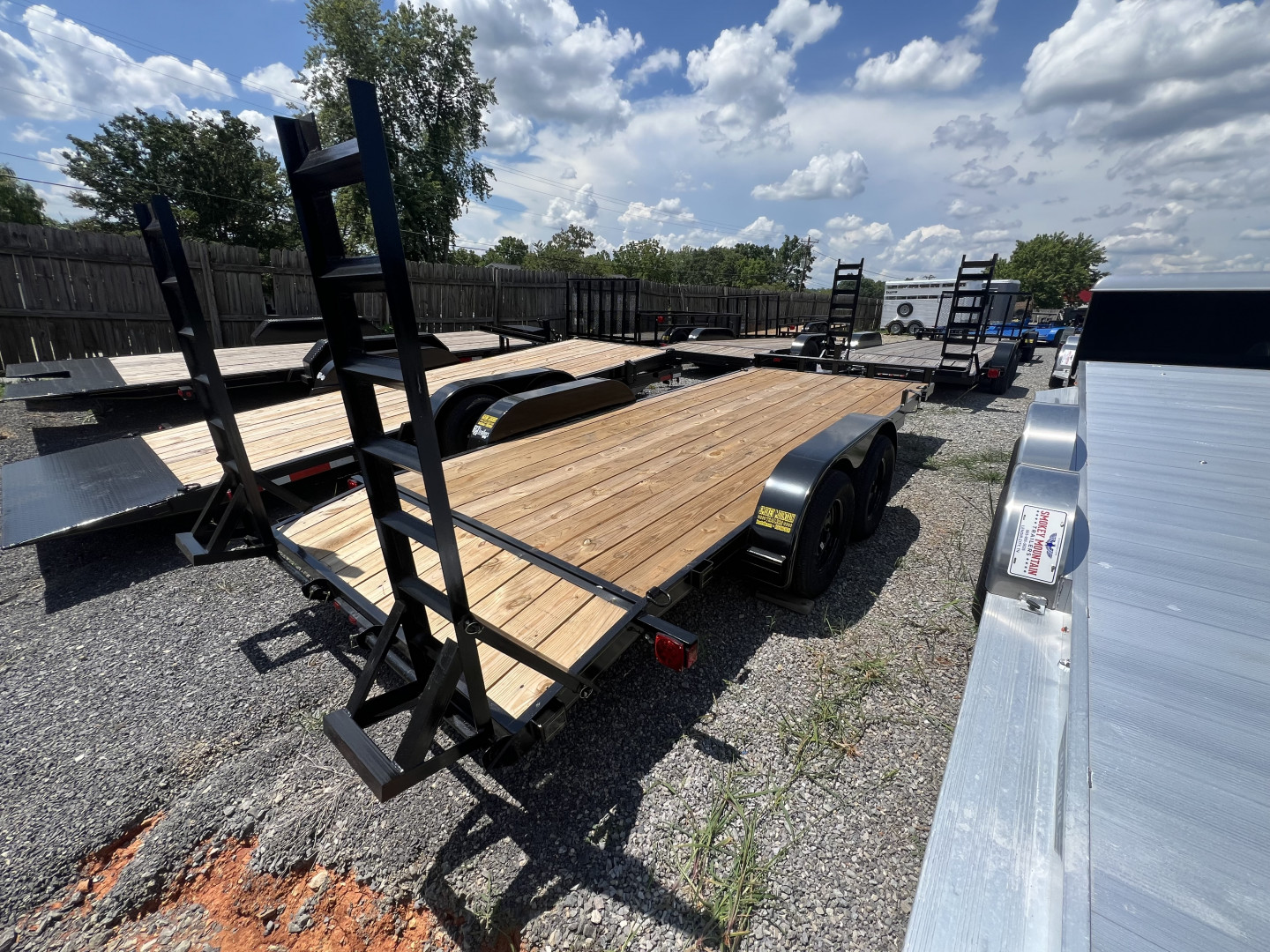 New 2025 P & T Trailers 7K 14+2 ST UP RMPS WOOD Utility Trailer for sale in Sevierville, TN