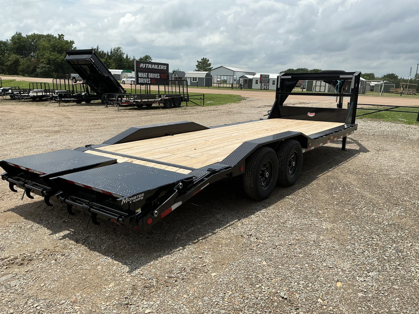 New 2026 PJ 102"x24' Gooseneck Super-Wide Equipment Trailer – B6 for ...