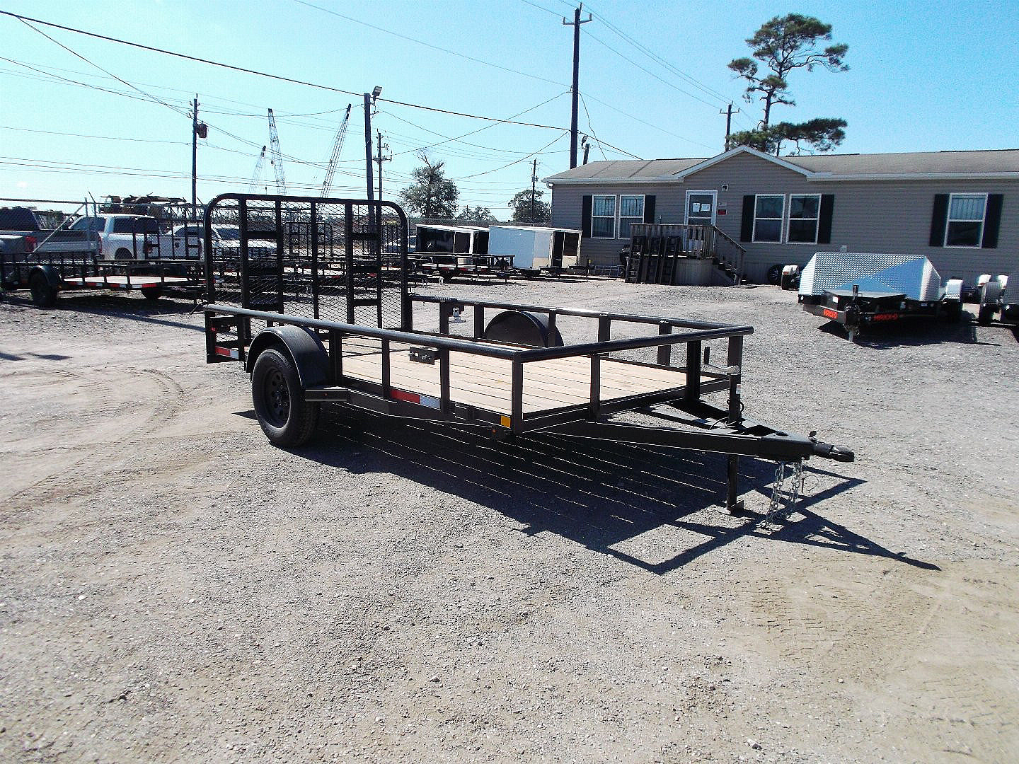 New 2025 J&C TRAILERS 77x12 SA Utility Trailer / C-Channel Wrap Tongue ...