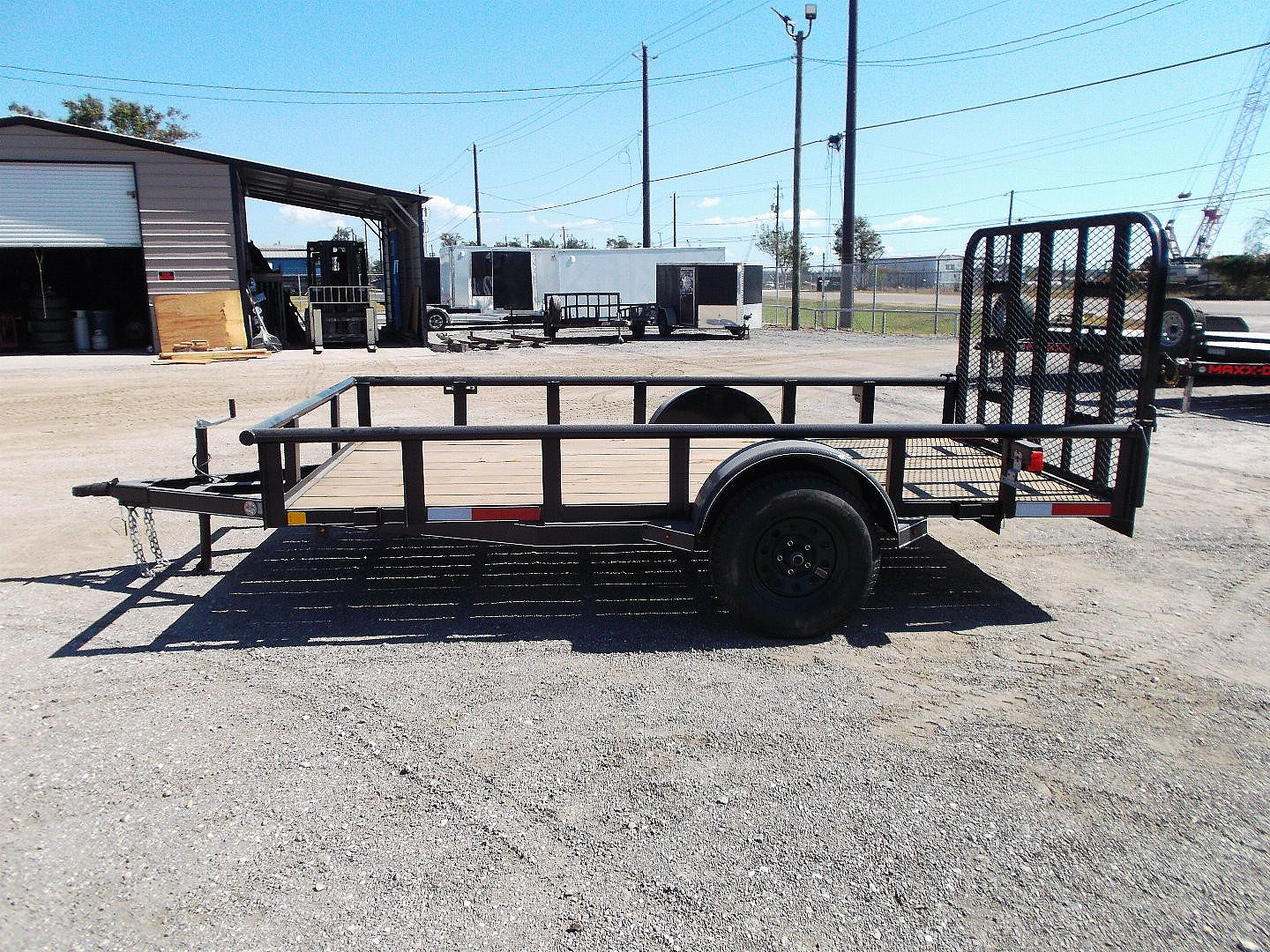 New 2025 J&C TRAILERS 77x12 SA Utility Trailer / C-Channel Wrap Tongue ...