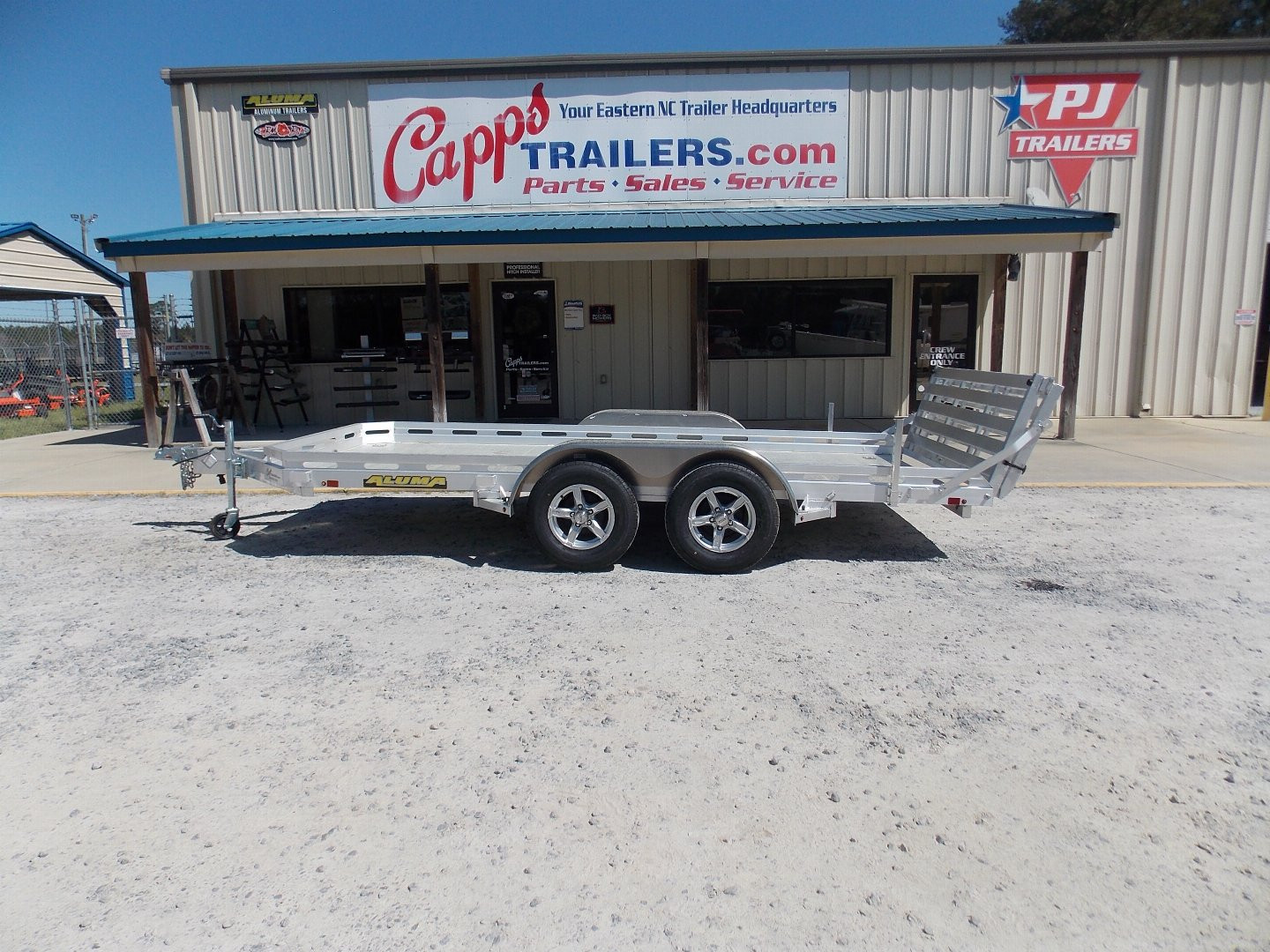 New 2024 ALUMA AL 7814TA-EL-BT-RTD Utility Trailer for sale in Dover, NC