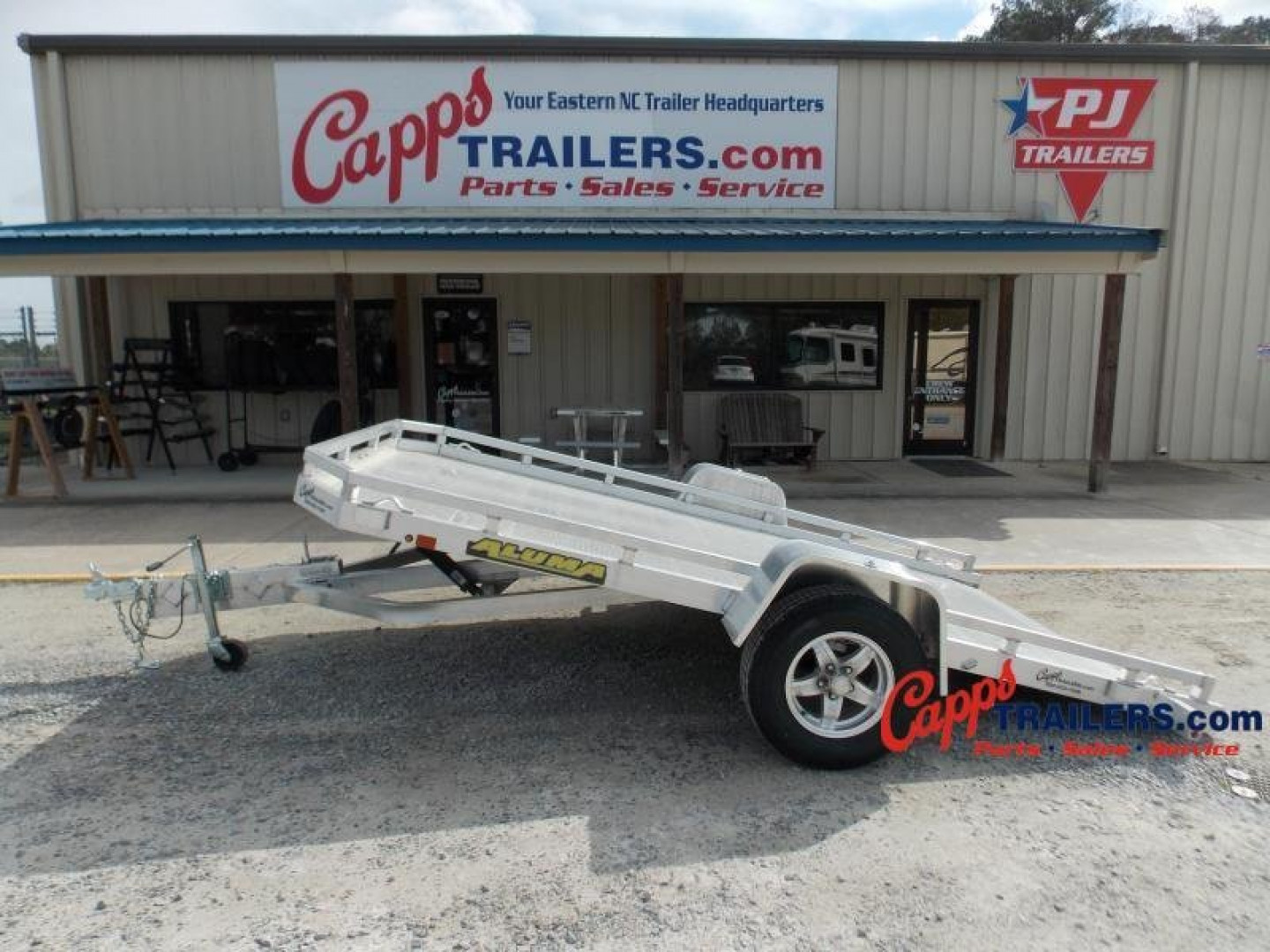 New 2023 Aluma AL 7712H-TILT-S Utility Trailer for sale in Dover, NC