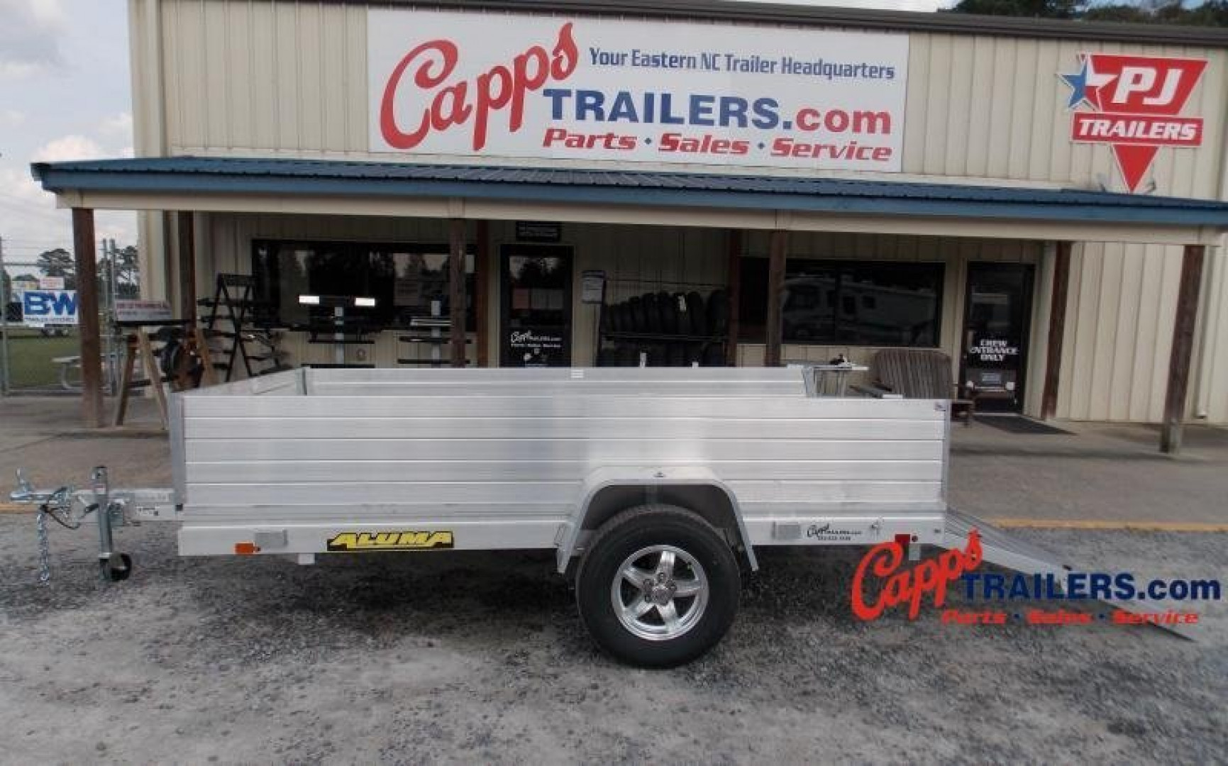 New 2024 Aluma 6810H-S-BT Utility Trailer 24" Solid Sides for sale in ...