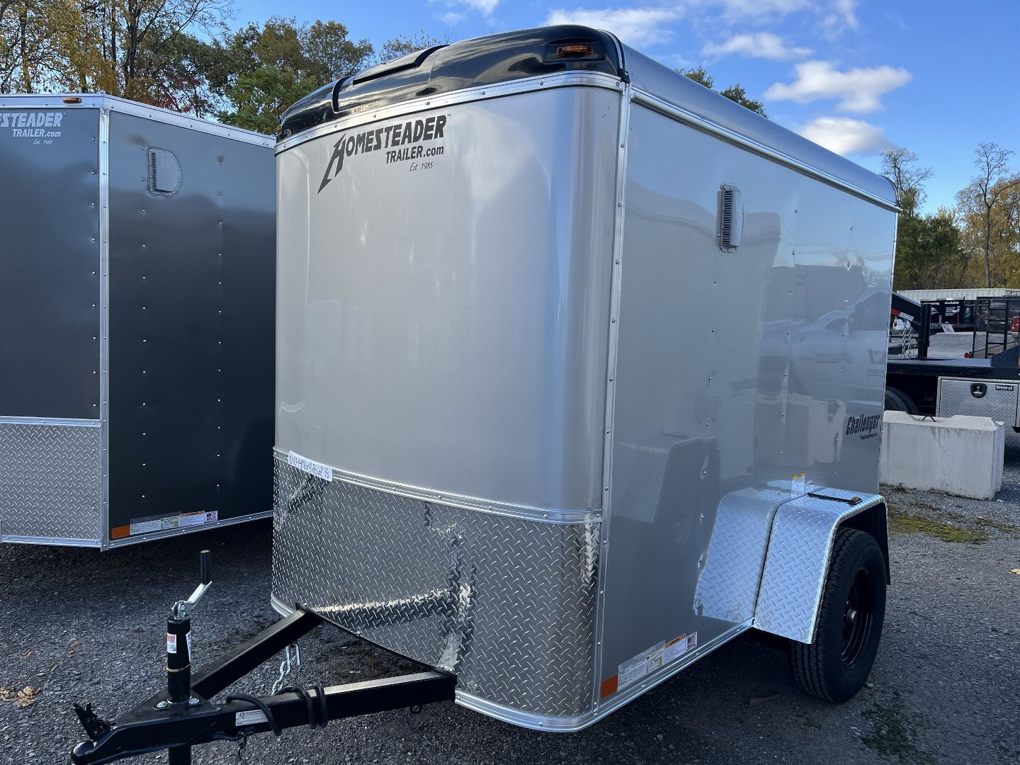 New 2025 Homesteader 508CS - 5x8 Cargo Trailer - ** SILVER** RAMP DOOR ...