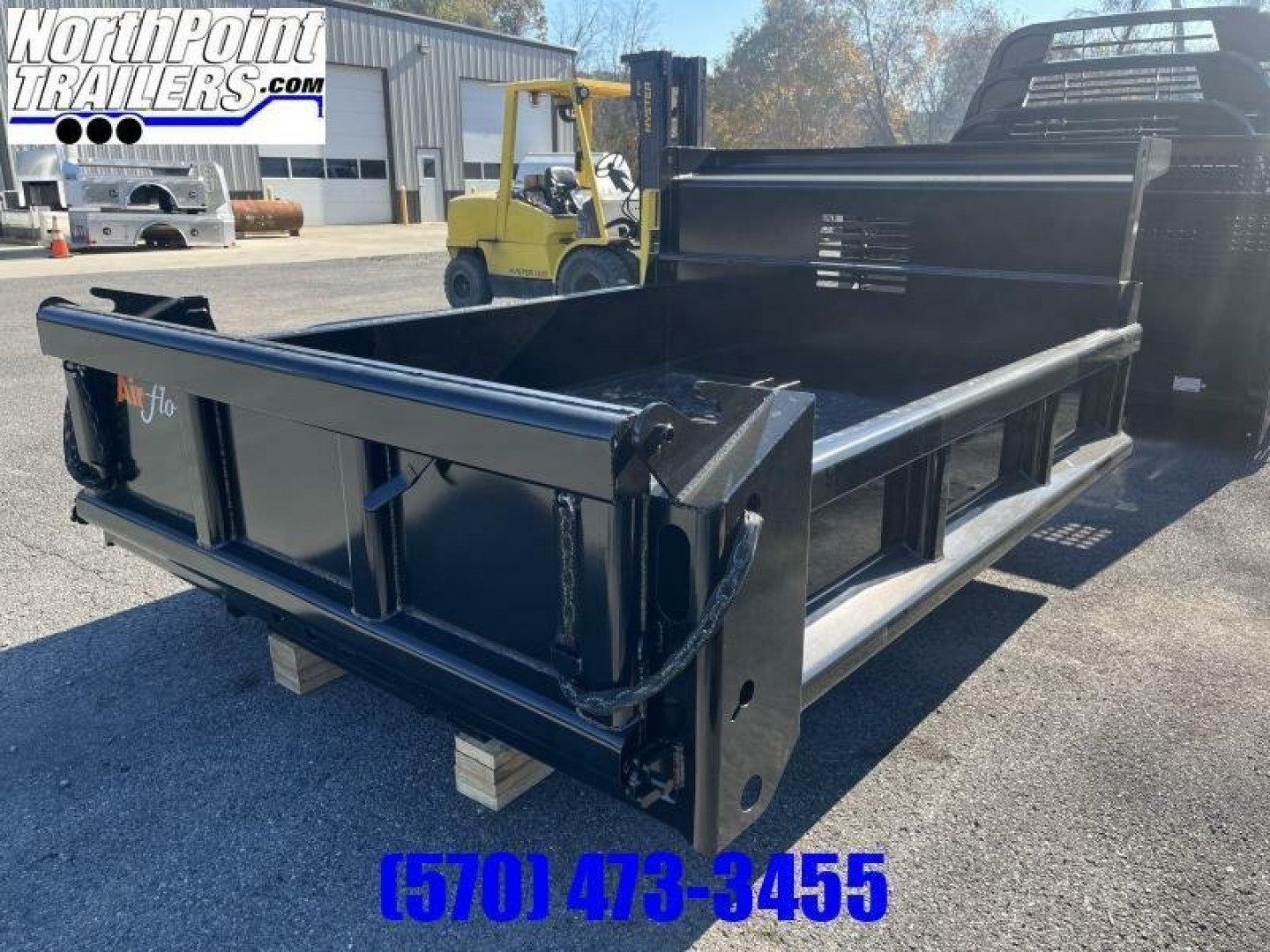New Air-Flo 9'3" Dump Body w/ Hydraulic Sub-Frame