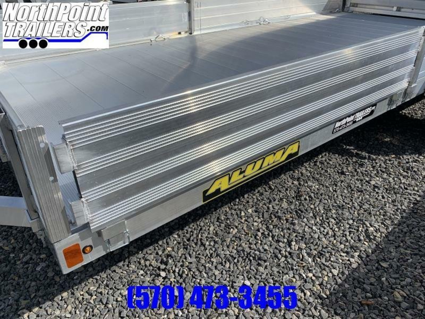 New 2024 Aluma 81" x 14' SR ATV - Utility Trailer - Side load ramps w ...