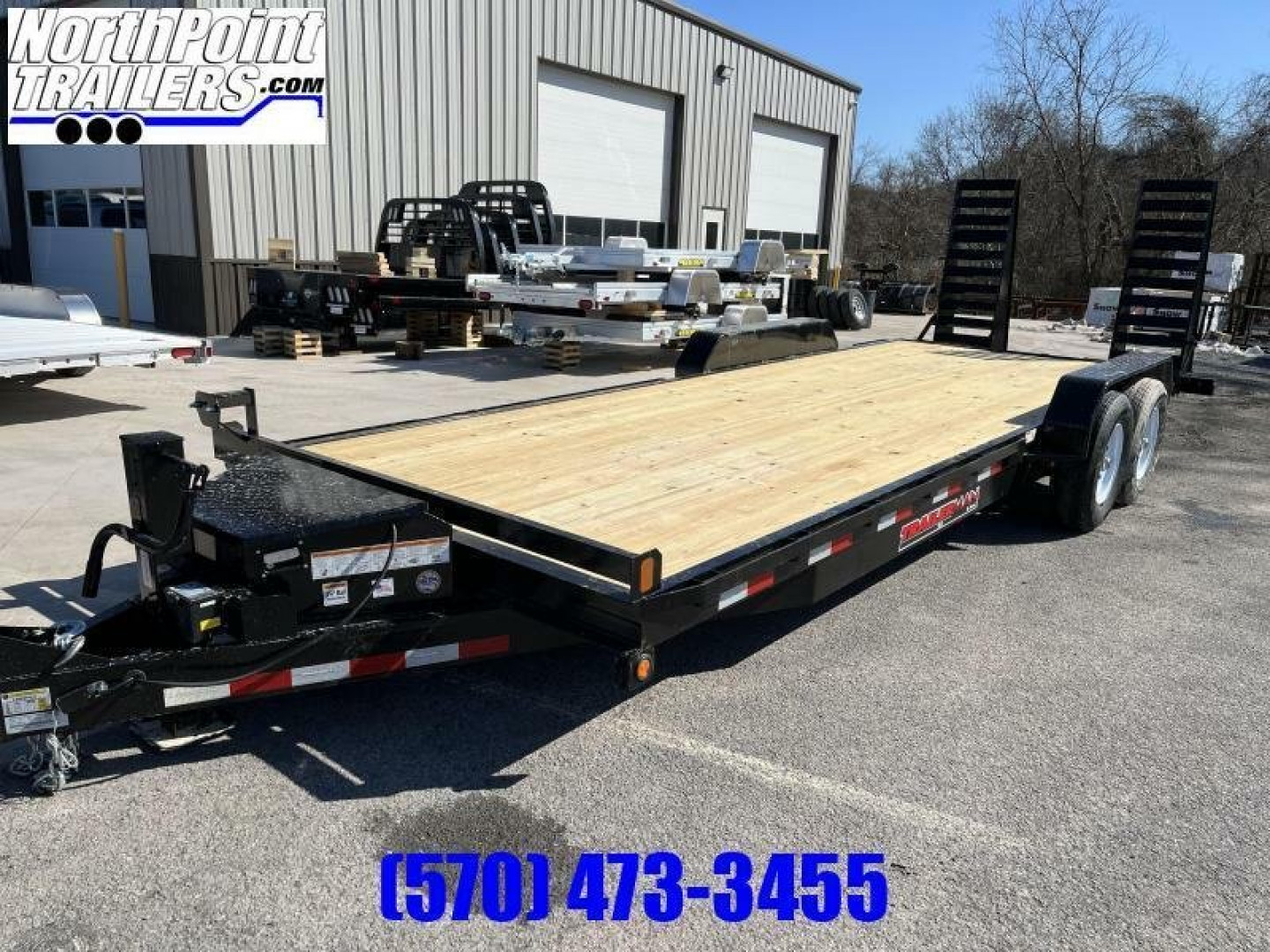 New 2022 Trailerman TrailerMan 83" x 18'+2 14K - Contractor Trailer ...