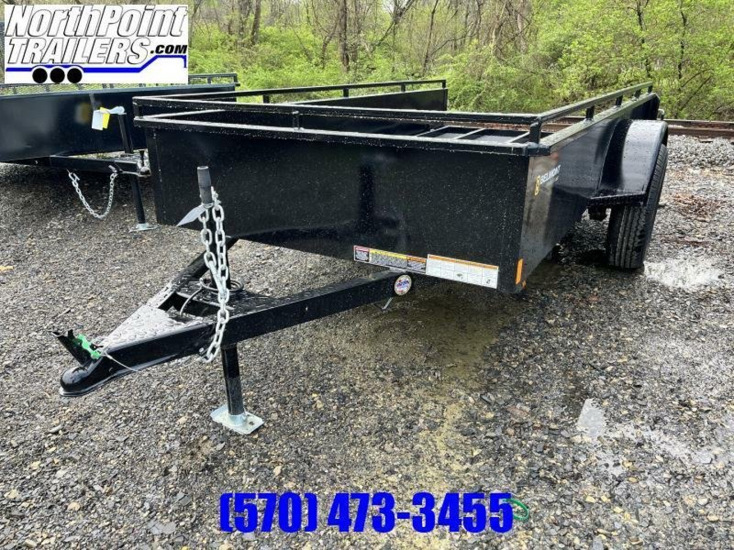 New 2024 Belmont UT510SS Solid Side Utility Trailer **BLACK** for sale ...