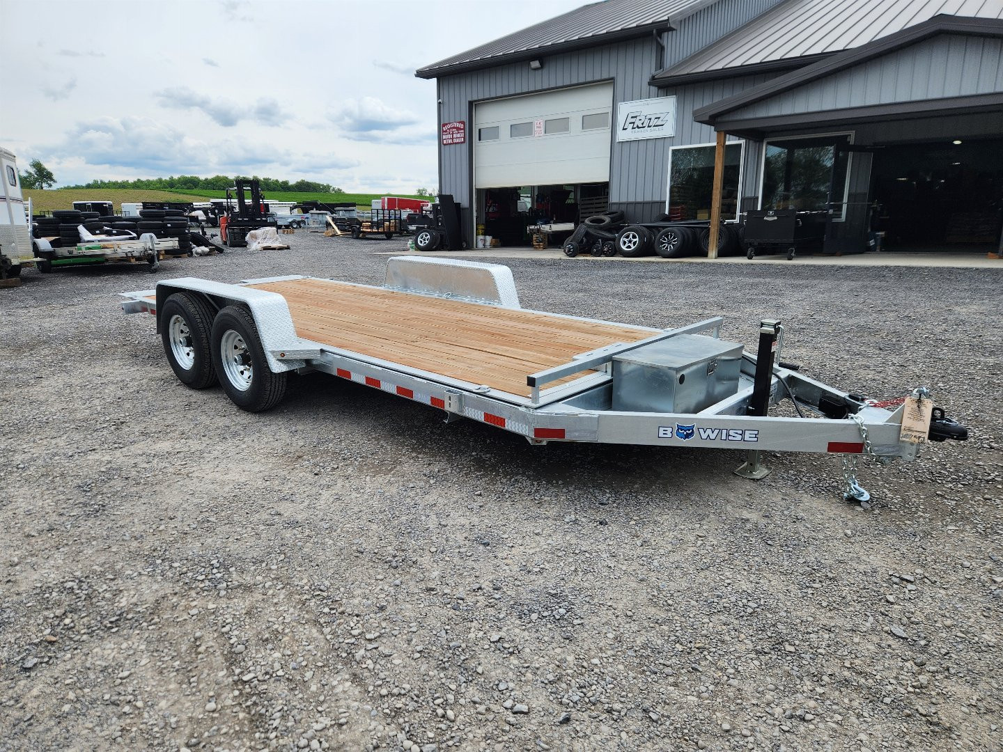 New 2025 BWISE TH14 82x18 14K Full Deck TILT Equipment Trailer