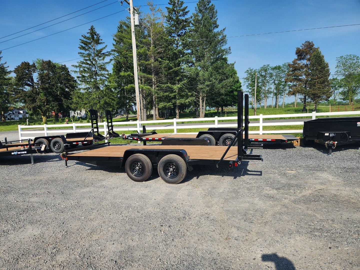 New 2026 BWISE EHLE10 84x16 10K Light Duty Tandem Axle Equipment Trailer