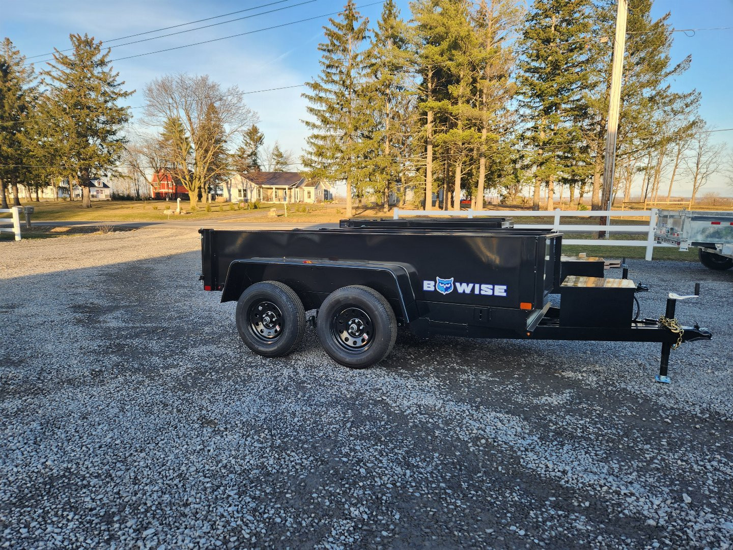 New 2026 BWISE DTR7 72x10 7K Light Duty Tandem Axle Dump Trailer