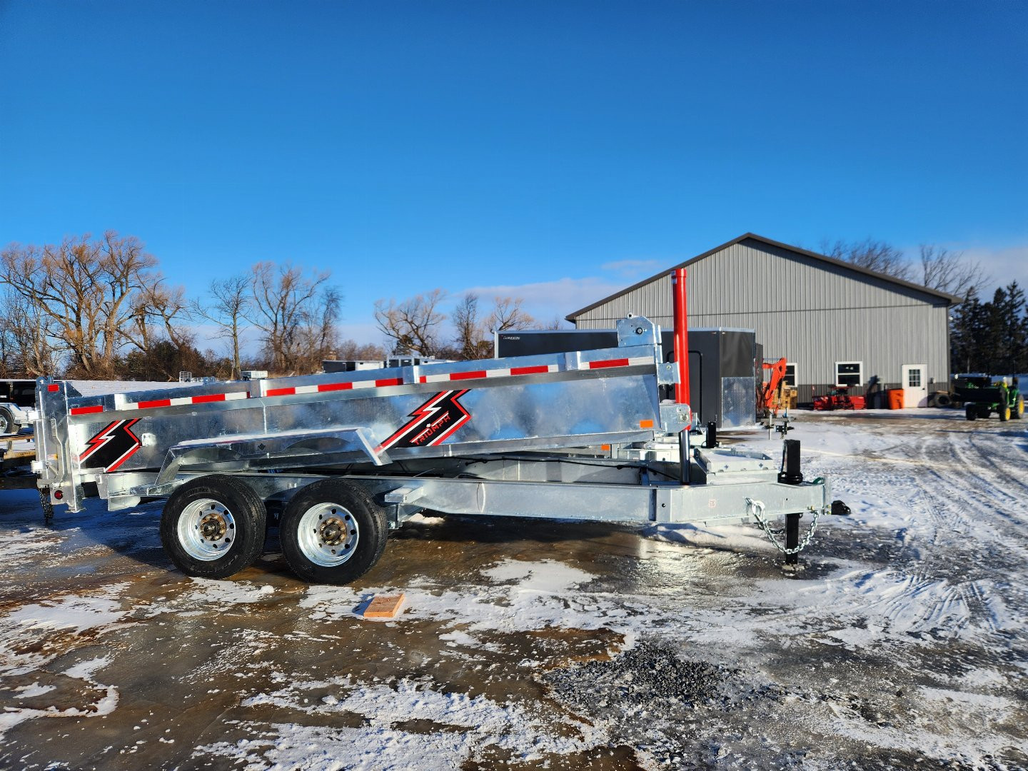 New 2025 Triumph Trailers GD8 Galvanized Dump Trailer