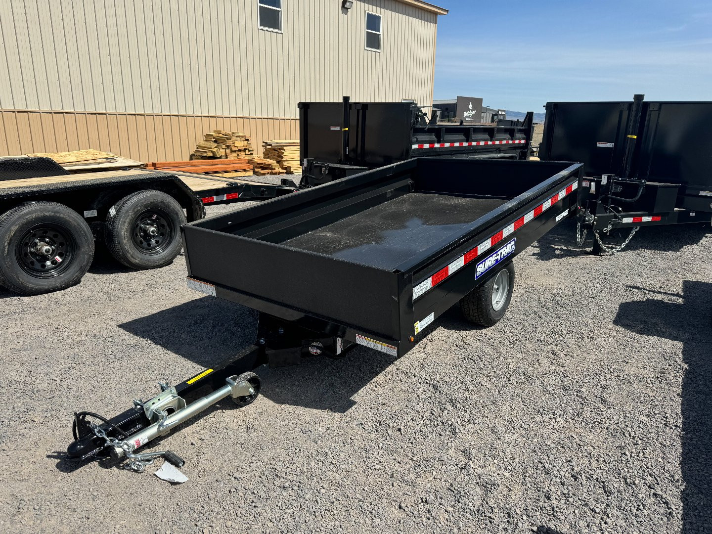 New 2024 Sure-Trac 4.5x8 Utility Dump Trailer