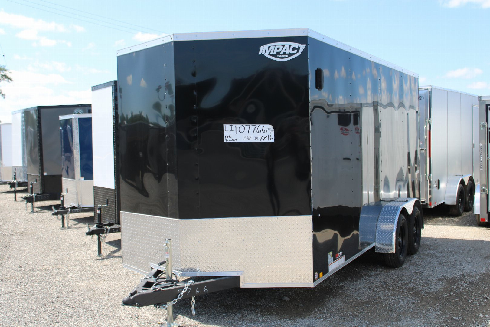 New 2025 Impact Trailers 7X16 ENCLOSED TRAILER WITH 7' INTERIOR AND ...